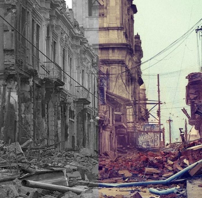 Así se ve ‘El Bogotazo’ cuando las fotografías grises quedan a color