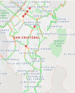 Google evidencia si los bogotanos están cumpliendo la cuarentena por localidades