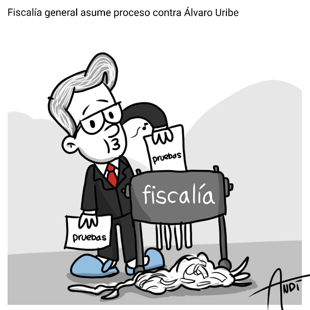 [Caricatura] Fiscalía general asume proceso contra Álvaro Uribe