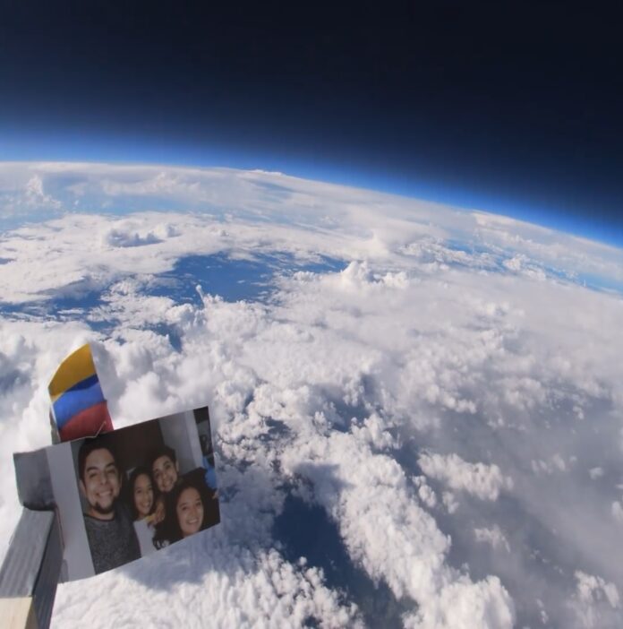 Faber Burgos, el youtuber que lanzó una cámara GoPro a la estratosfera