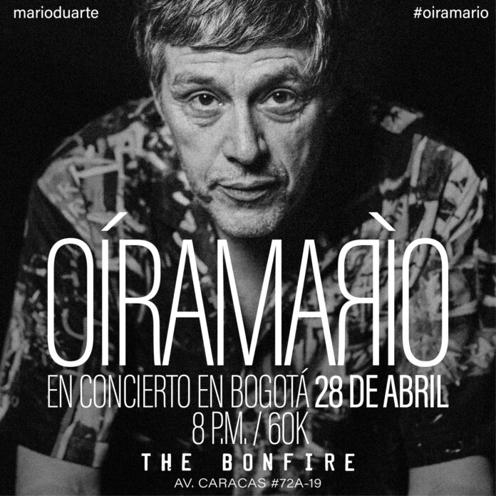 Mario Duarte, regresa a los escenarios musicales