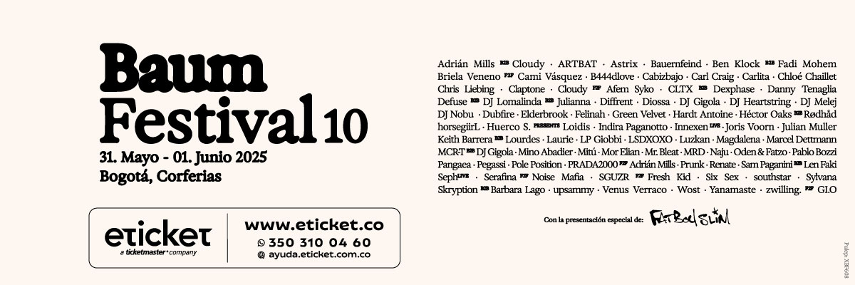 BAUM Festival celebra una década de beats y cultura electrónica en Bogotá