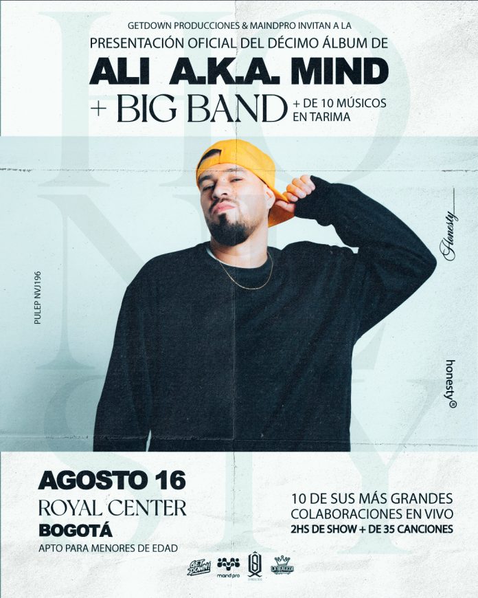 Ali A.K.A Mind presenta “Honesty” con show en el Royal Center de Bogotá