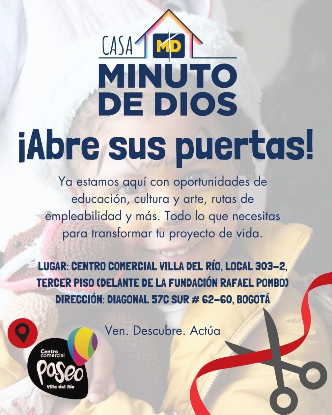 El Minuto de Dios inaugura la Casa Minuto de Dios en el sur de Bogotá